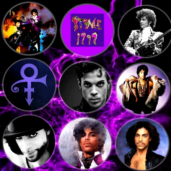 area51gallery | Accents | Prince Magnet Set Purple Rain Album Prince ...